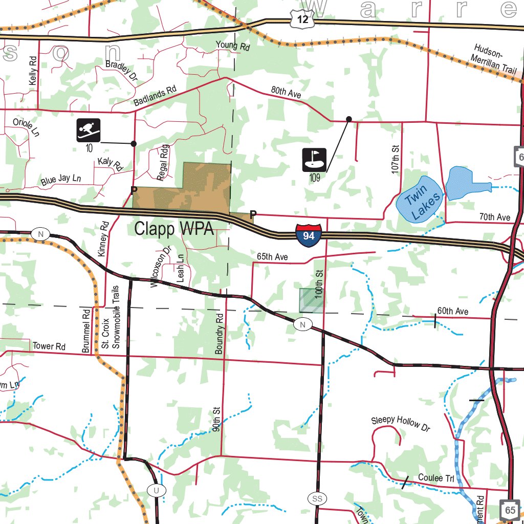 Northern WI All-Outdoors Atlas & Field Guide pg. 134-135 Map by ...