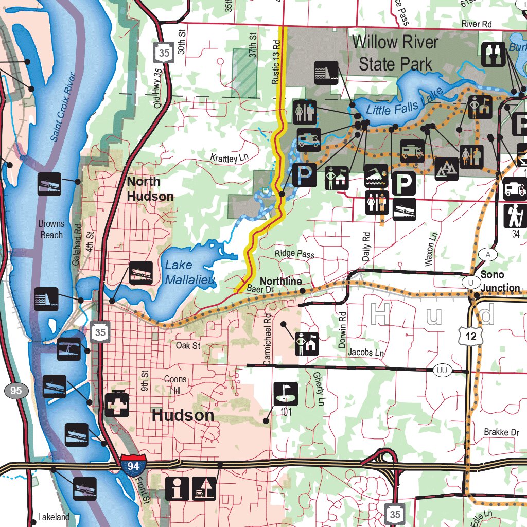 Northern WI All-Outdoors Atlas & Field Guide pg. 134-135 Map by ...