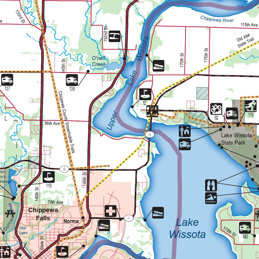 Northern WI All-Outdoors Atlas & Field Guide pg. 138-139 Map by ...