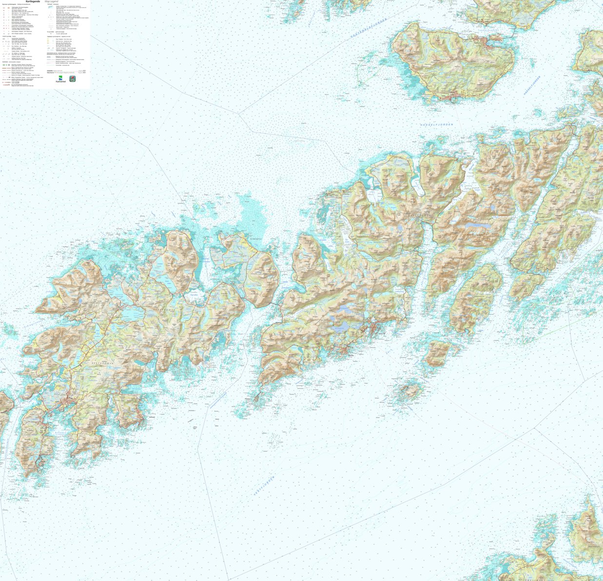 Municipality of Vågan Map by The Norwegian Mapping Authority | Avenza Maps