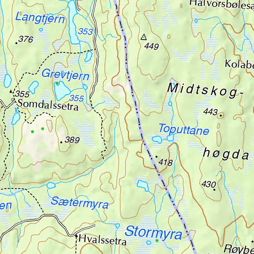 Municipality of Ringerike Map by The Norwegian Mapping Authority ...