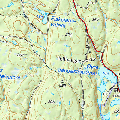 Municipality of Vennesla Map by The Norwegian Mapping Authority ...
