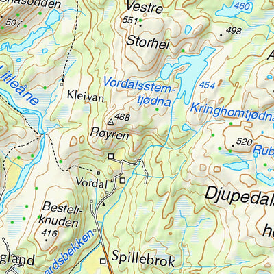 Municipality of Kvinesdal Map by The Norwegian Mapping Authority ...