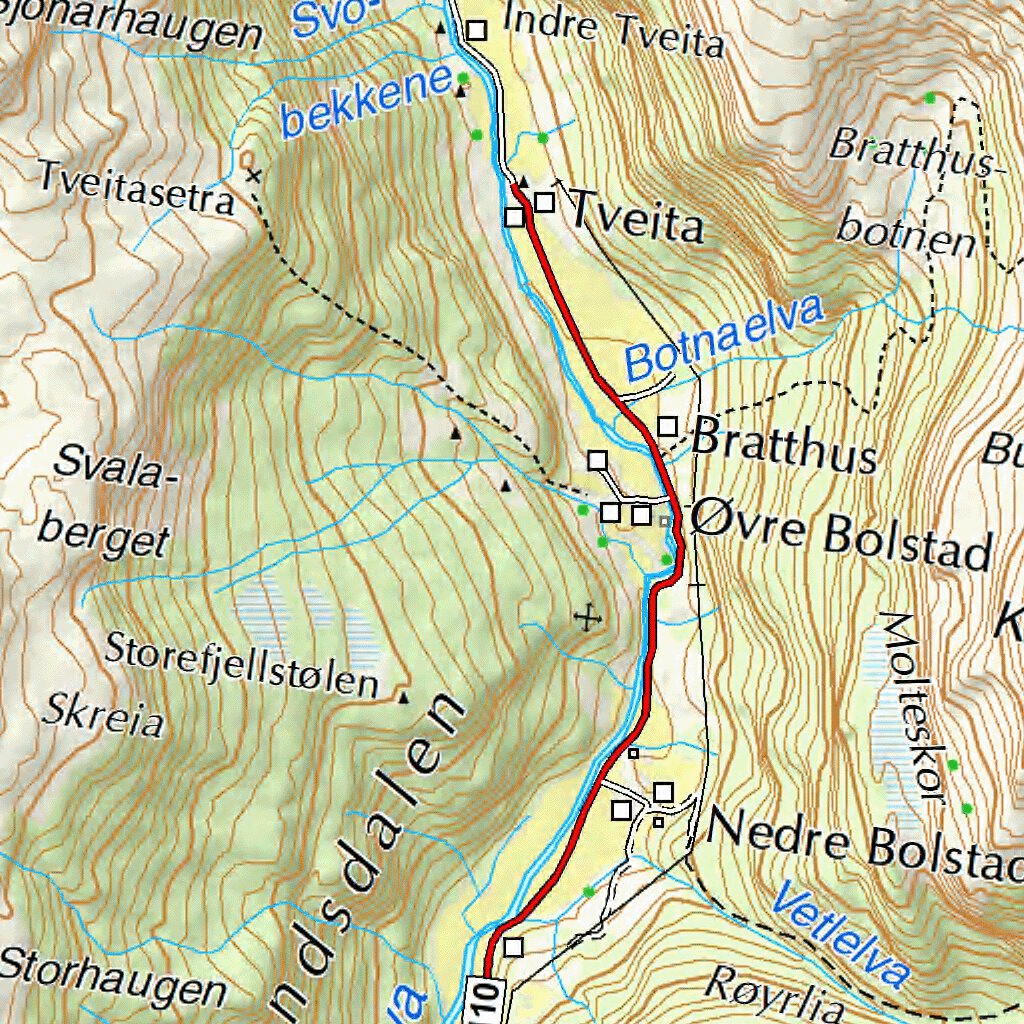 Municipality of Bjørnafjorden Map by The Norwegian Mapping Authority ...