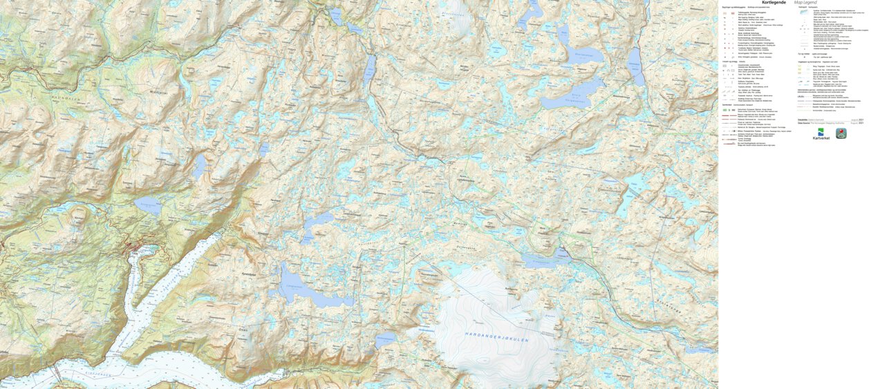 Municipality of Ulvik Map by The Norwegian Mapping Authority | Avenza Maps