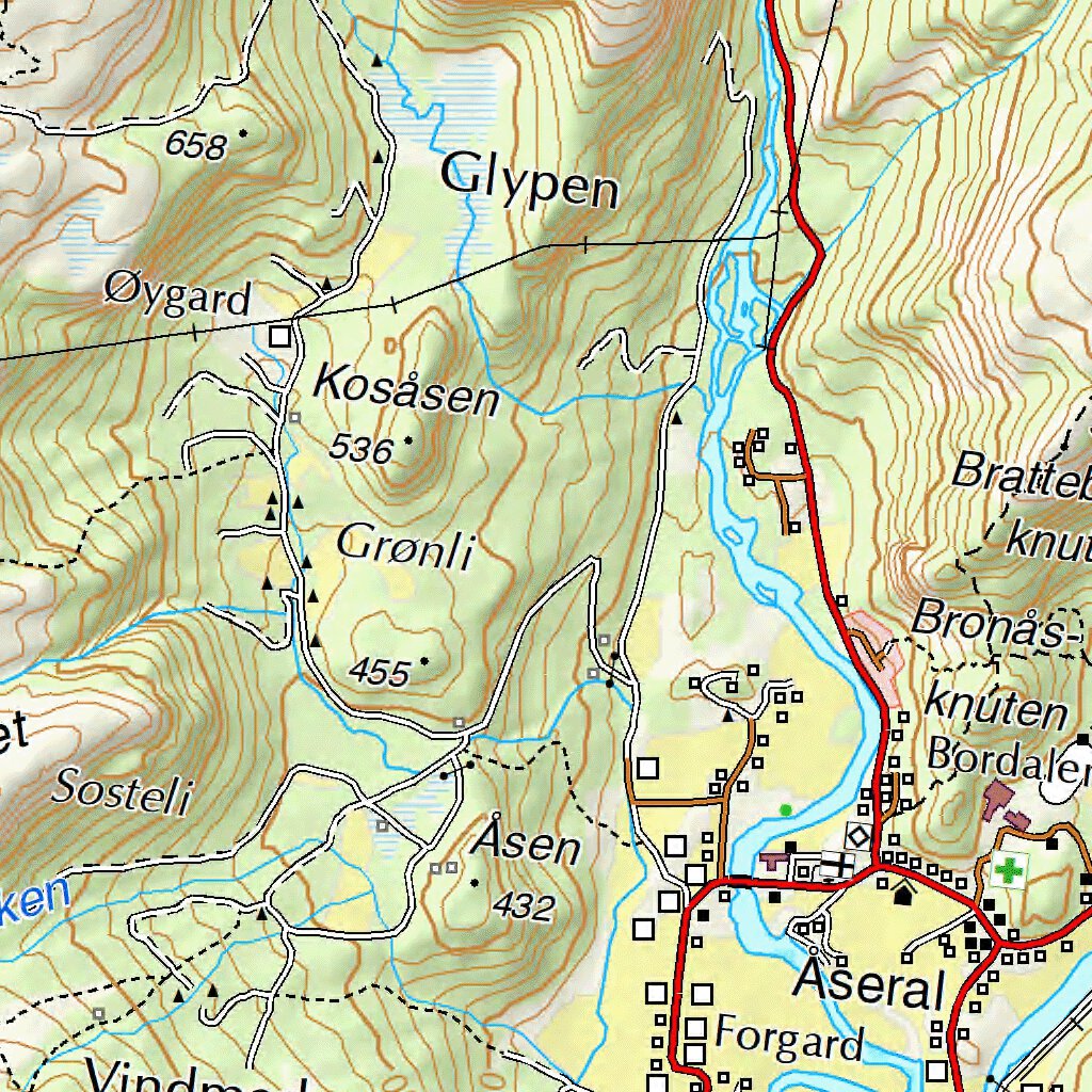 Municipality of Åseral Map by The Norwegian Mapping Authority | Avenza Maps