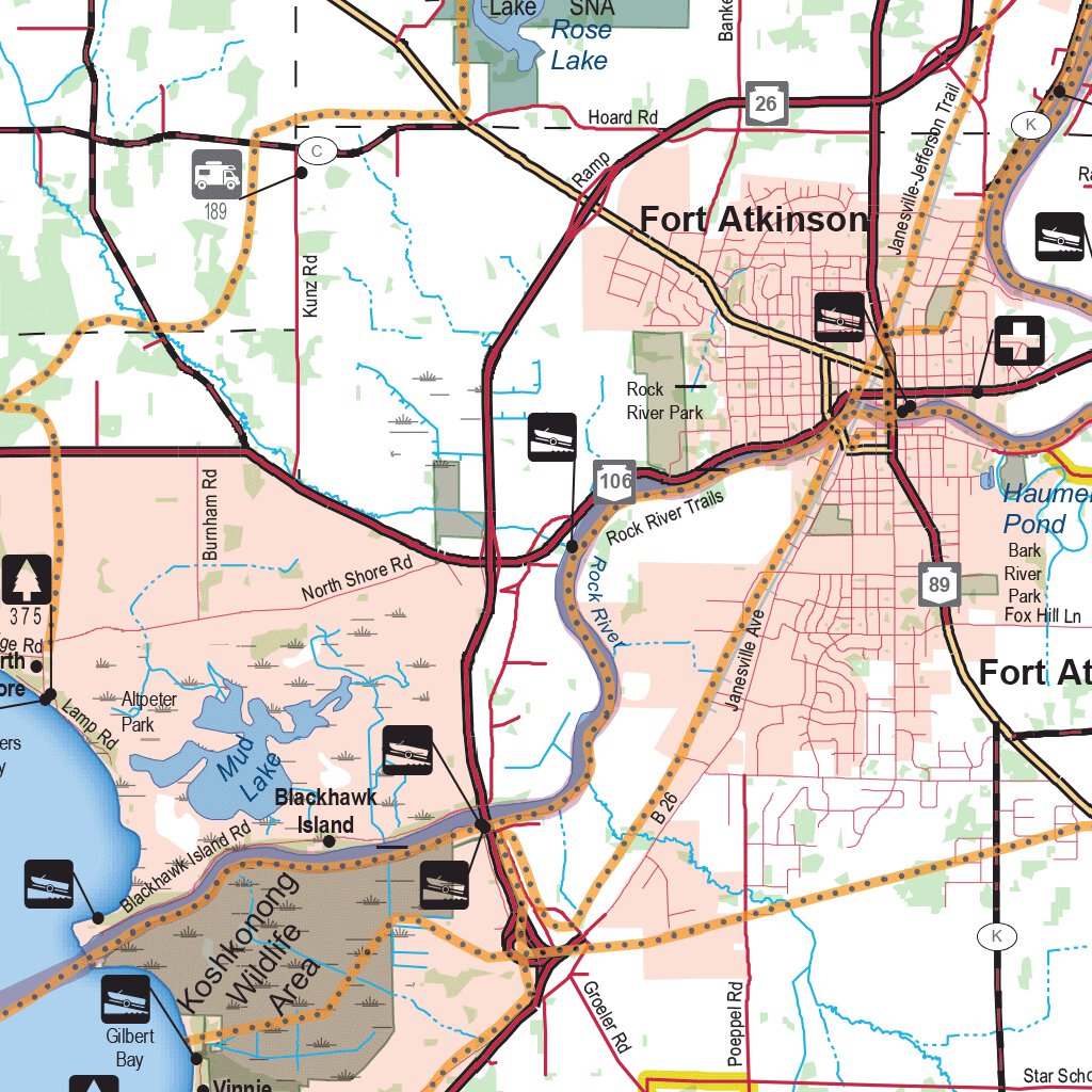 Southern WI All-Outdoors Atlas & Field Guide pg. 140-141 Map by ...