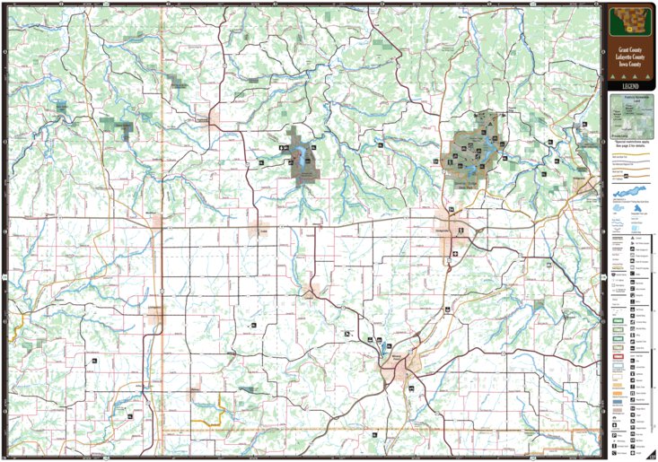 Southern WI All-Outdoors Atlas & Field Guide pg. 136-137 Map by ...