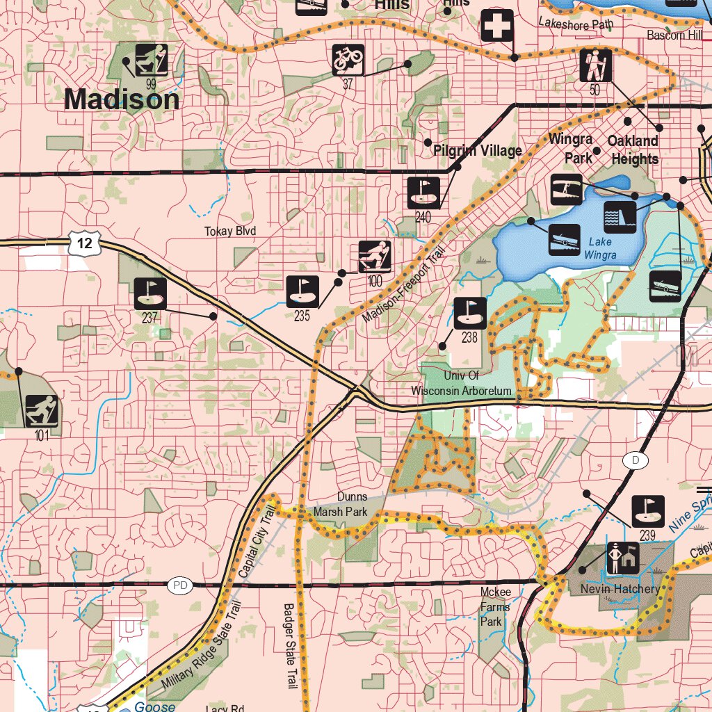 Southern WI All-Outdoors Atlas & Field Guide pg. 138-139 Map by ...