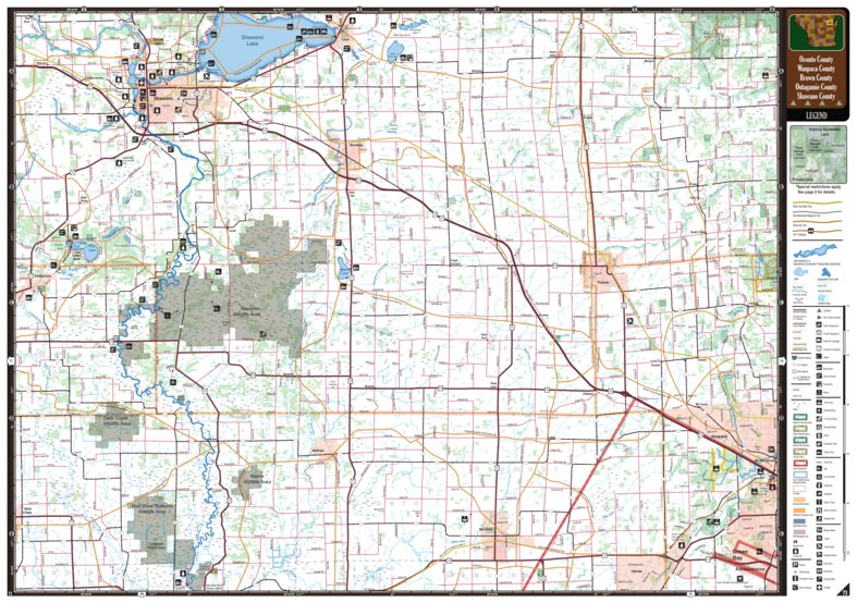 Southern WI All-Outdoors Atlas & Field Guide pg. 072-073 Map by ...