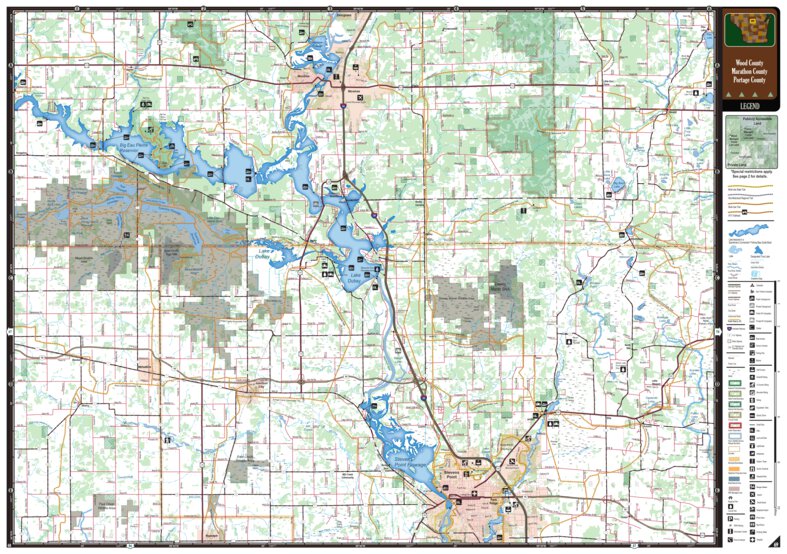 Southern WI All-Outdoors Atlas & Field Guide pg. 068-069 Map by ...
