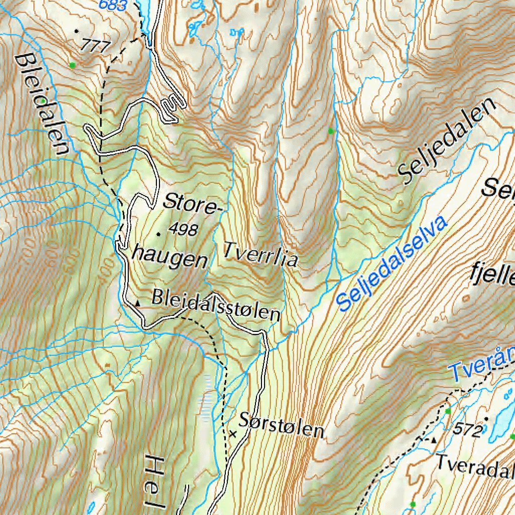Municipality of Modalen Map by The Norwegian Mapping Authority | Avenza ...