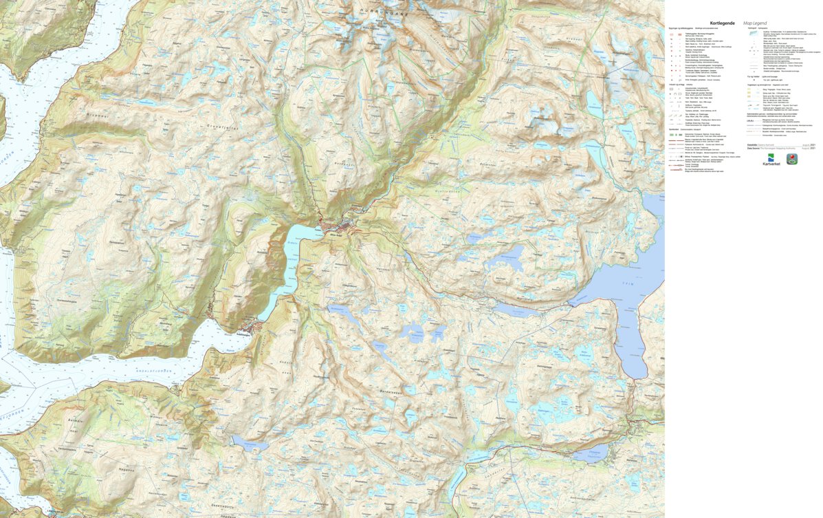 Municipality of Årdal Map by The Norwegian Mapping Authority | Avenza Maps