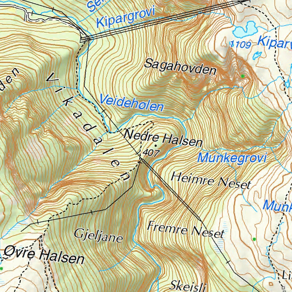 Municipality of Årdal Map by The Norwegian Mapping Authority | Avenza Maps