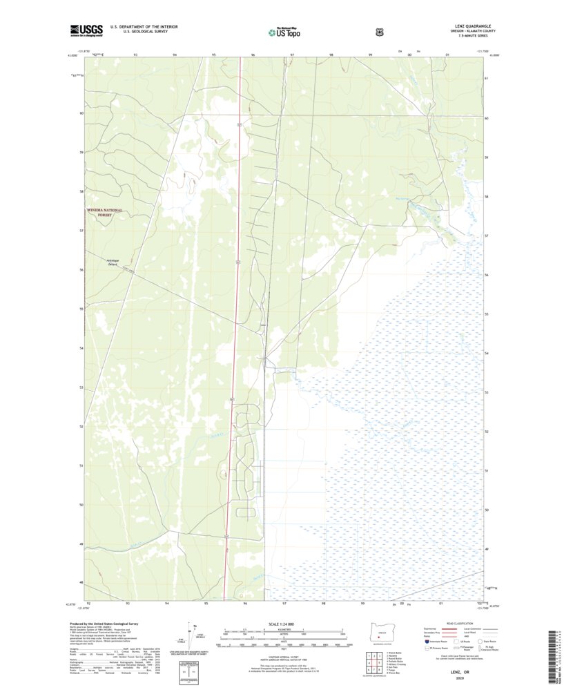 Lenz, OR (2020, 24000-Scale) Map by United States Geological Survey ...
