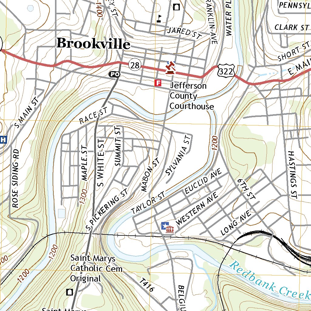 Brookville, PA (2019, 24000-Scale) Map by United States Geological ...