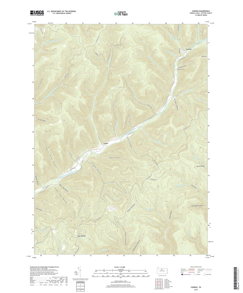 Conrad, PA (2019, 24000-Scale) Map by United States Geological Survey ...