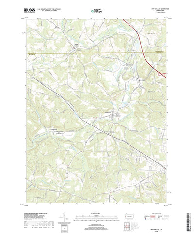 New Galilee, PA (2019, 24000-Scale) Map by United States Geological ...