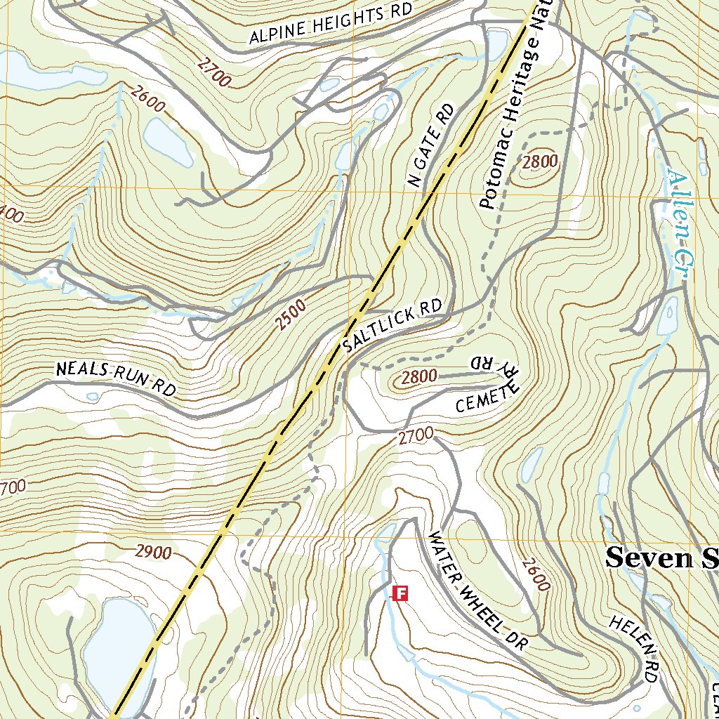 Seven Springs, PA (2019, 24000-Scale) Map by United States Geological ...