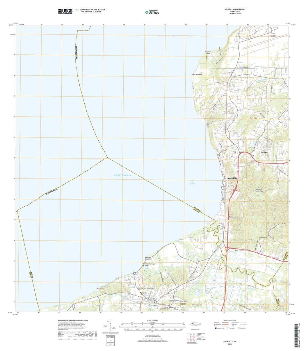 Aguadilla, PR (2018, 20000-Scale) Map by United States Geological ...