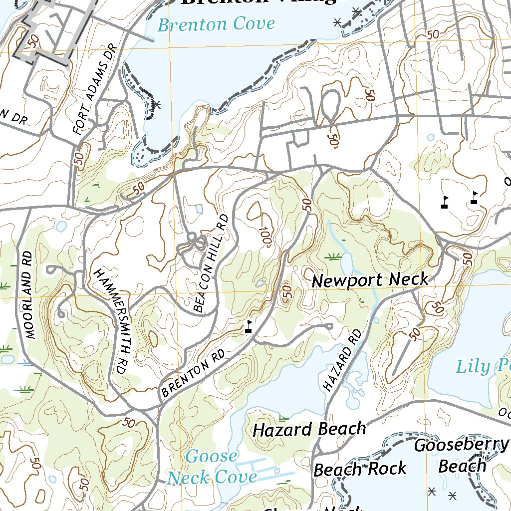 Newport, RI (2021, 24000-Scale) Map by United States Geological Survey ...