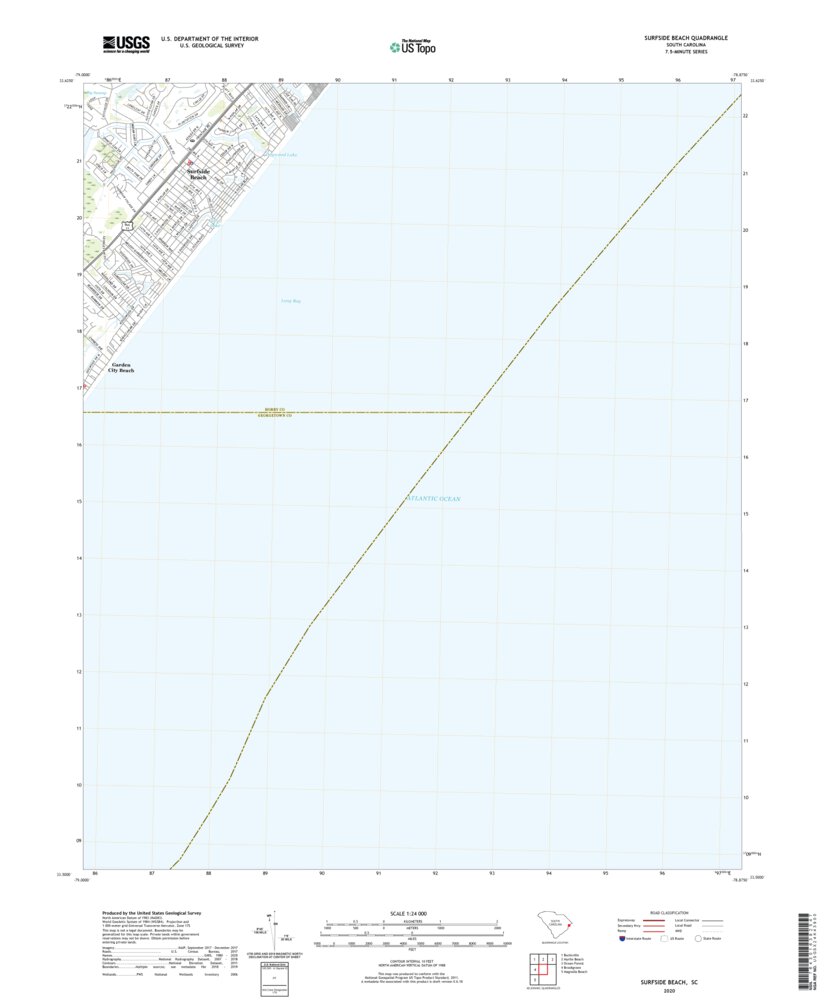 Surfside Beach, SC (2020, 24000-Scale) Map by United States Geological ...