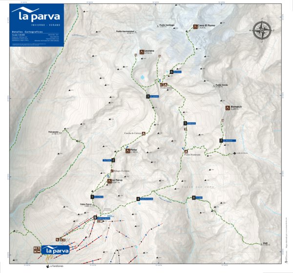 Mapa La Parva Map by Andes Profundo | Avenza Maps
