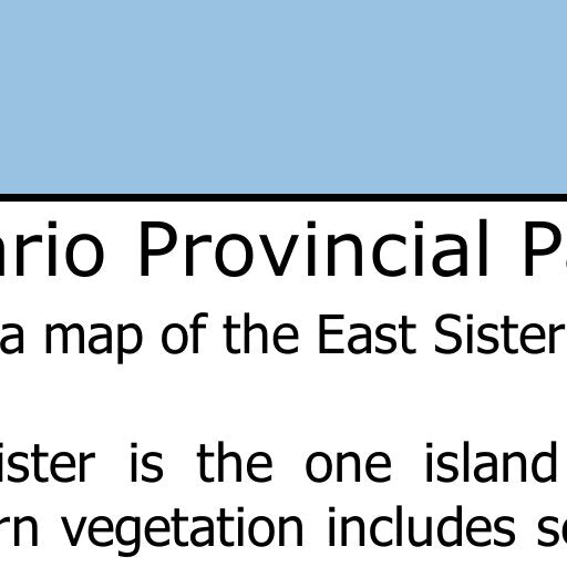 Ontario Nature Reserve: East Sister Island Map by Xavier Maps | Avenza Maps