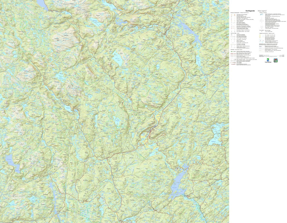 Municipality of Åmli Map by The Norwegian Mapping Authority | Avenza Maps