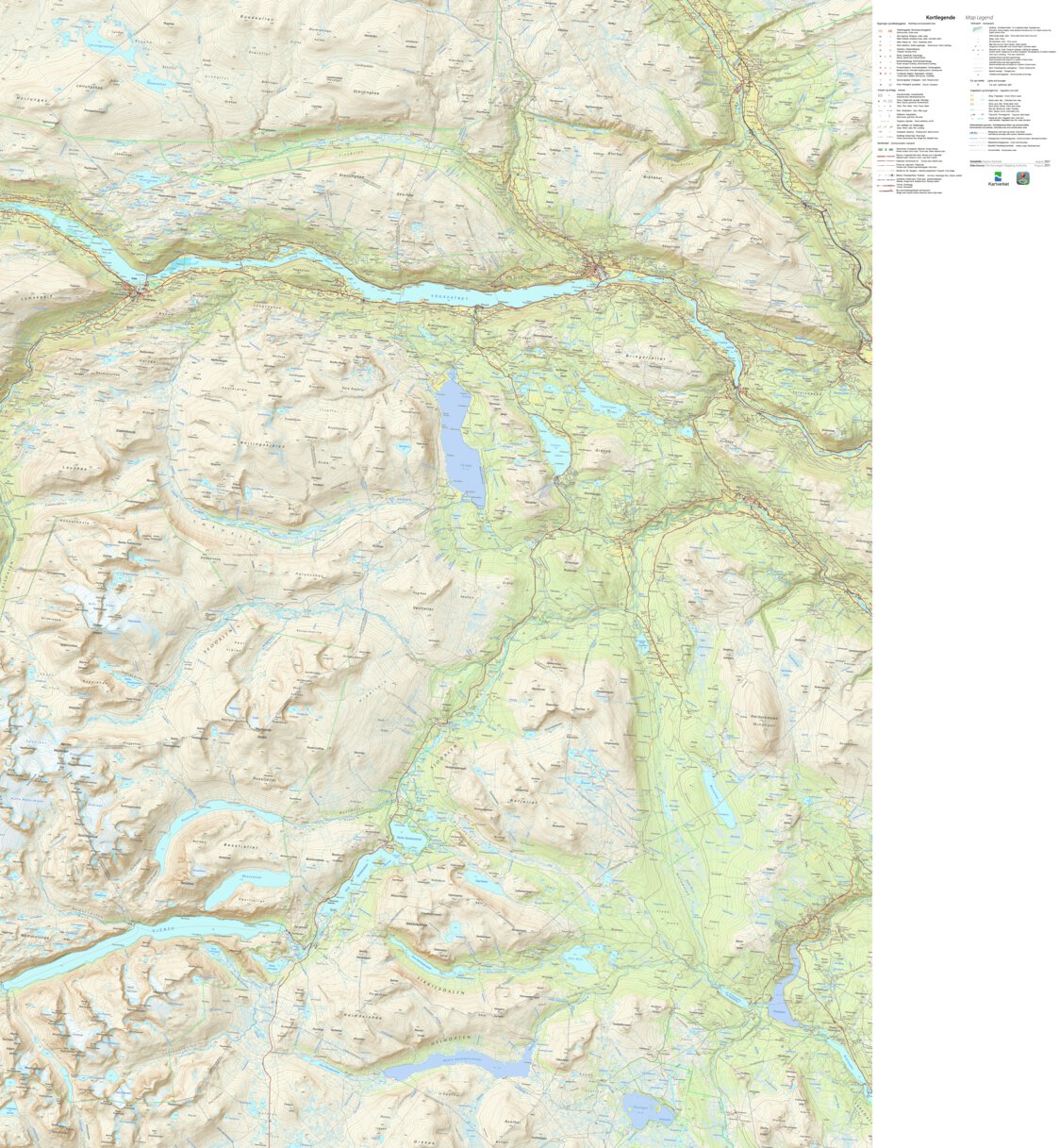 Municipality of Vågå Map by The Norwegian Mapping Authority | Avenza Maps