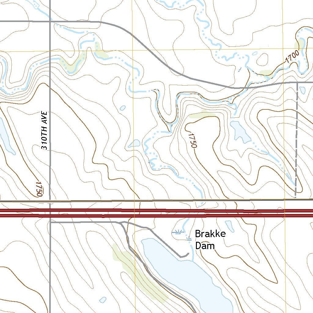 Brakke Dam, SD (2017, 24000-Scale) Map by United States Geological ...