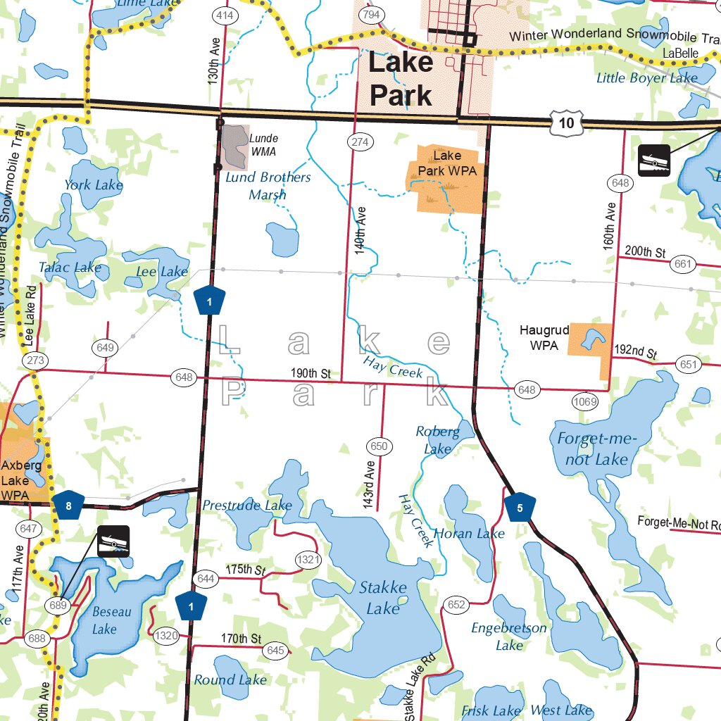 Central-Northwest MN All-Outdoors Atlas & Field Guide pg. 042-043 Map ...
