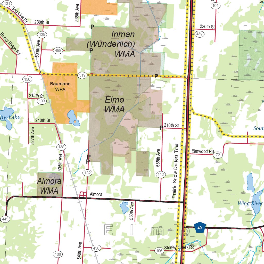 Central-Northwest MN All-Outdoors Atlas & Field Guide pg. 066-067 Map ...