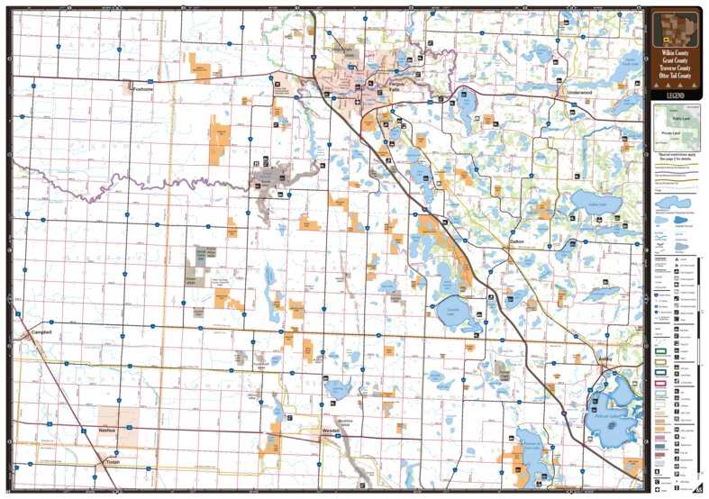 Central-Northwest MN All-Outdoors Atlas & Field Guide pg. 064-065 Map ...