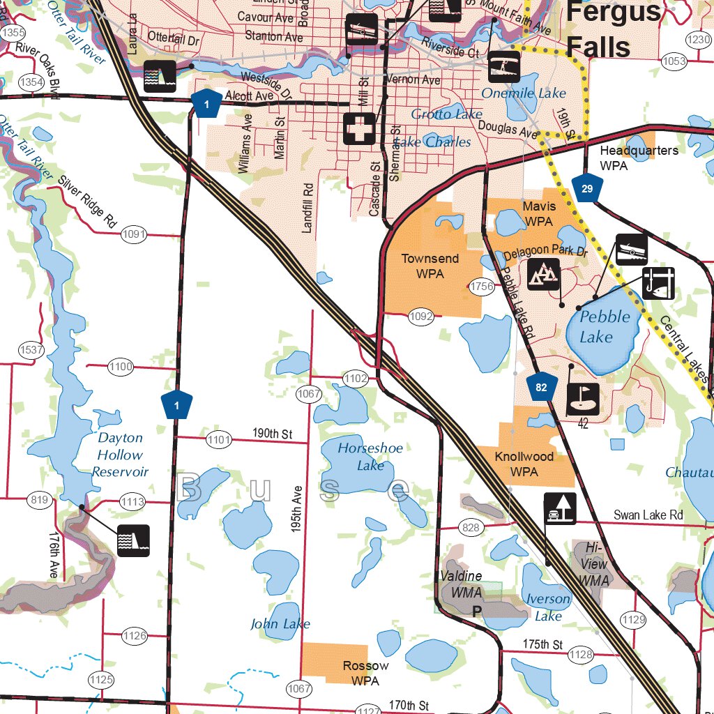 Central-Northwest MN All-Outdoors Atlas & Field Guide pg. 064-065 Map ...