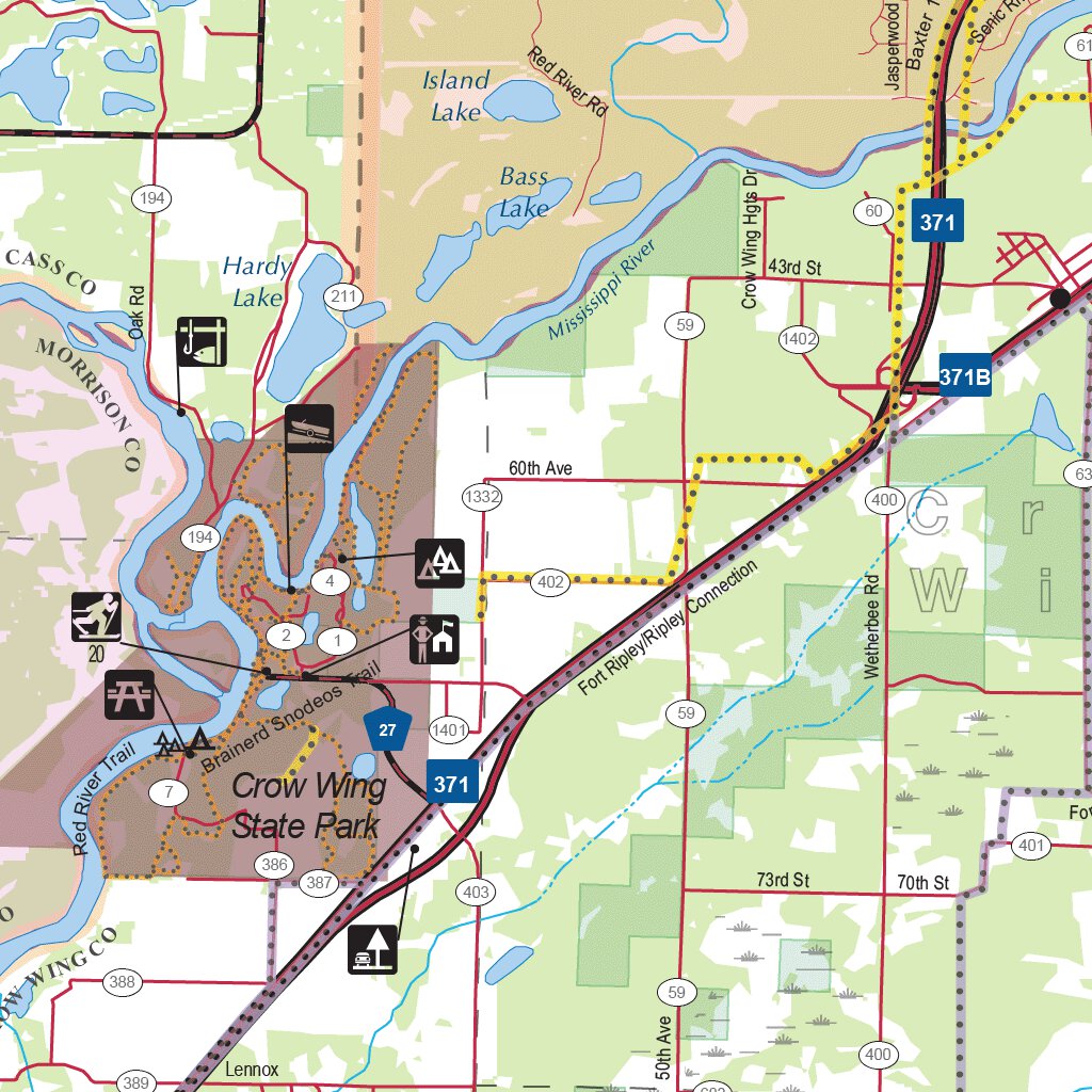 Central-Northwest MN All-Outdoors Atlas & Field Guide pg. 070-071 Map ...