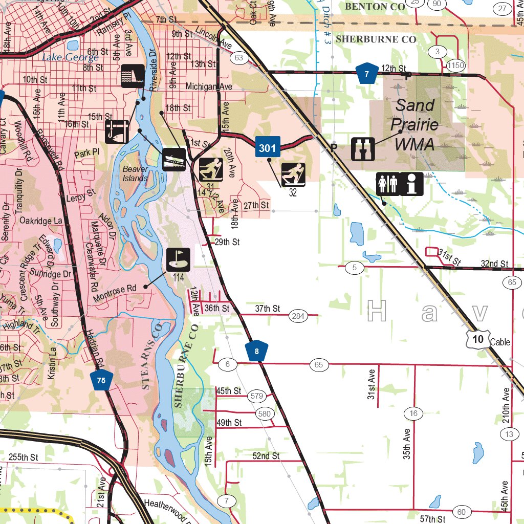 Central-Northwest MN All-Outdoors Atlas & Field Guide pg. 100-101 Map ...