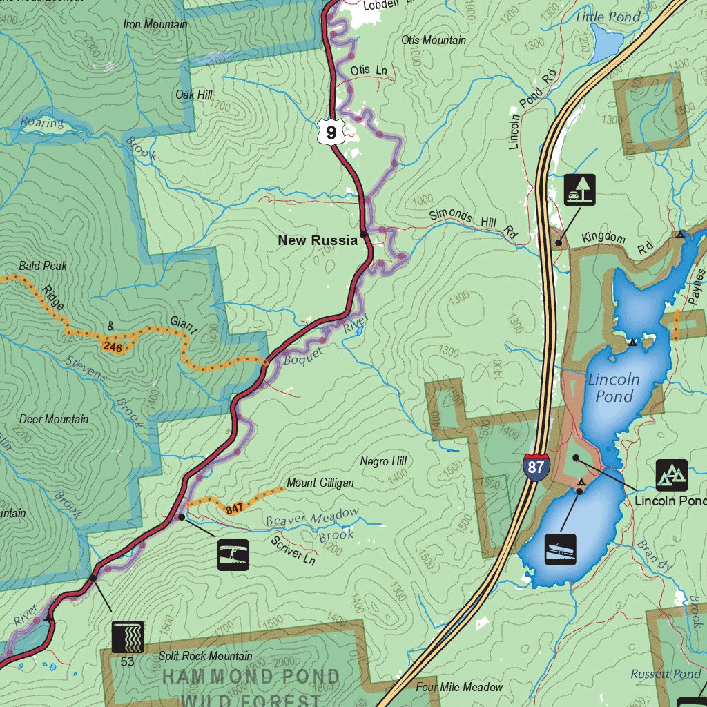 Eastern NY All-Outdoors Atlas & Field Guide pg. 104-105 Map by ...