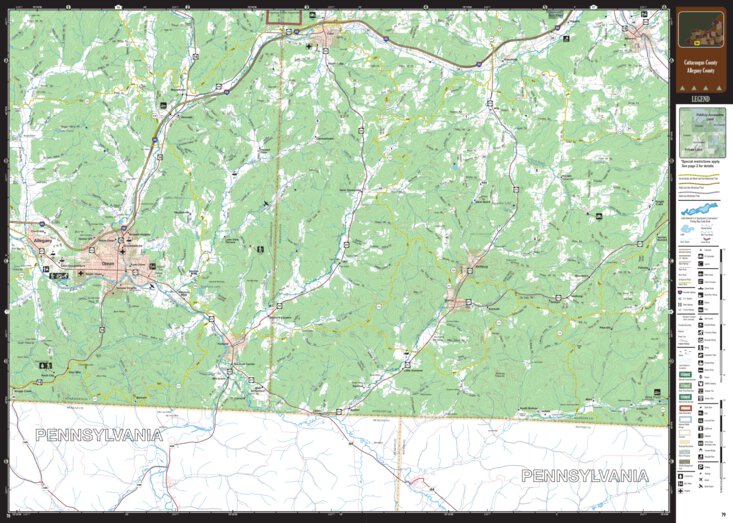Western NY All-Outdoors Atlas & Field Guide pg. 078-079 Map by ...