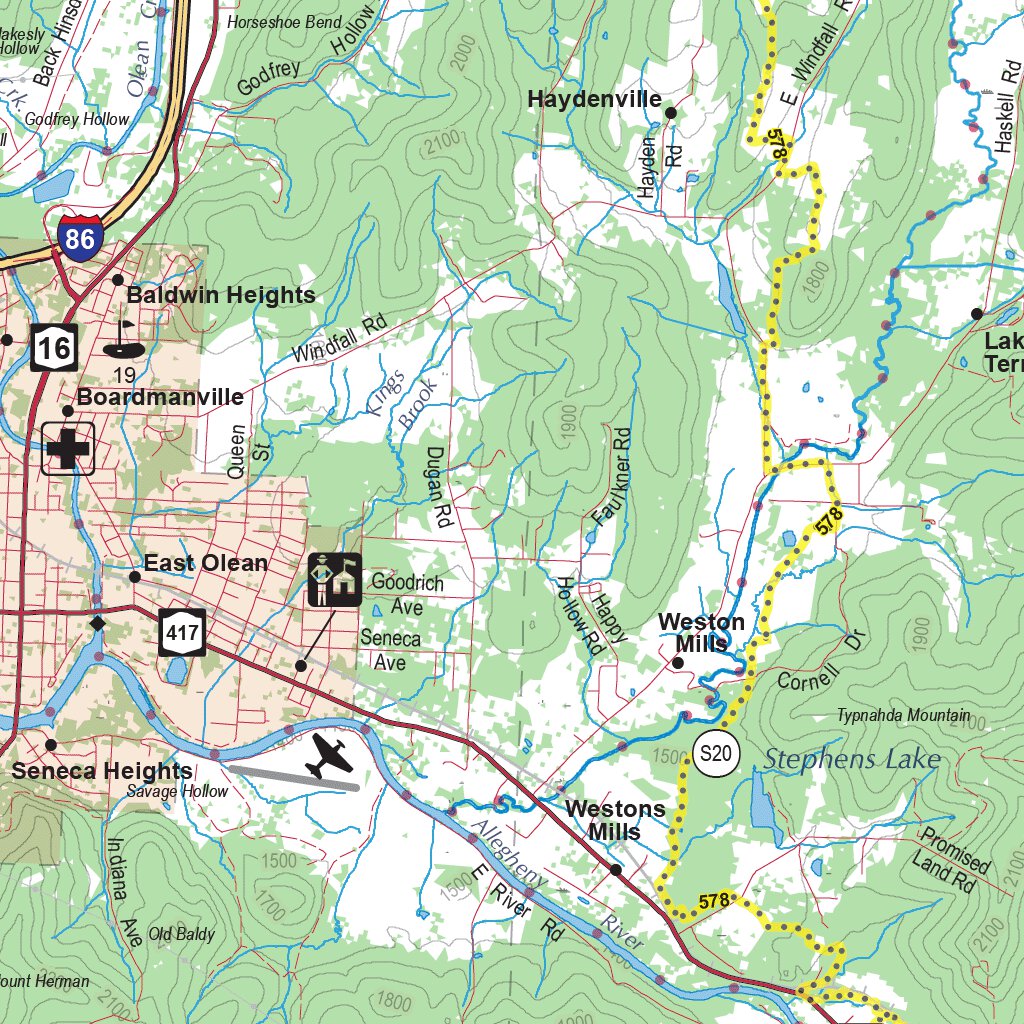 Western NY All-Outdoors Atlas & Field Guide pg. 078-079 Map by ...