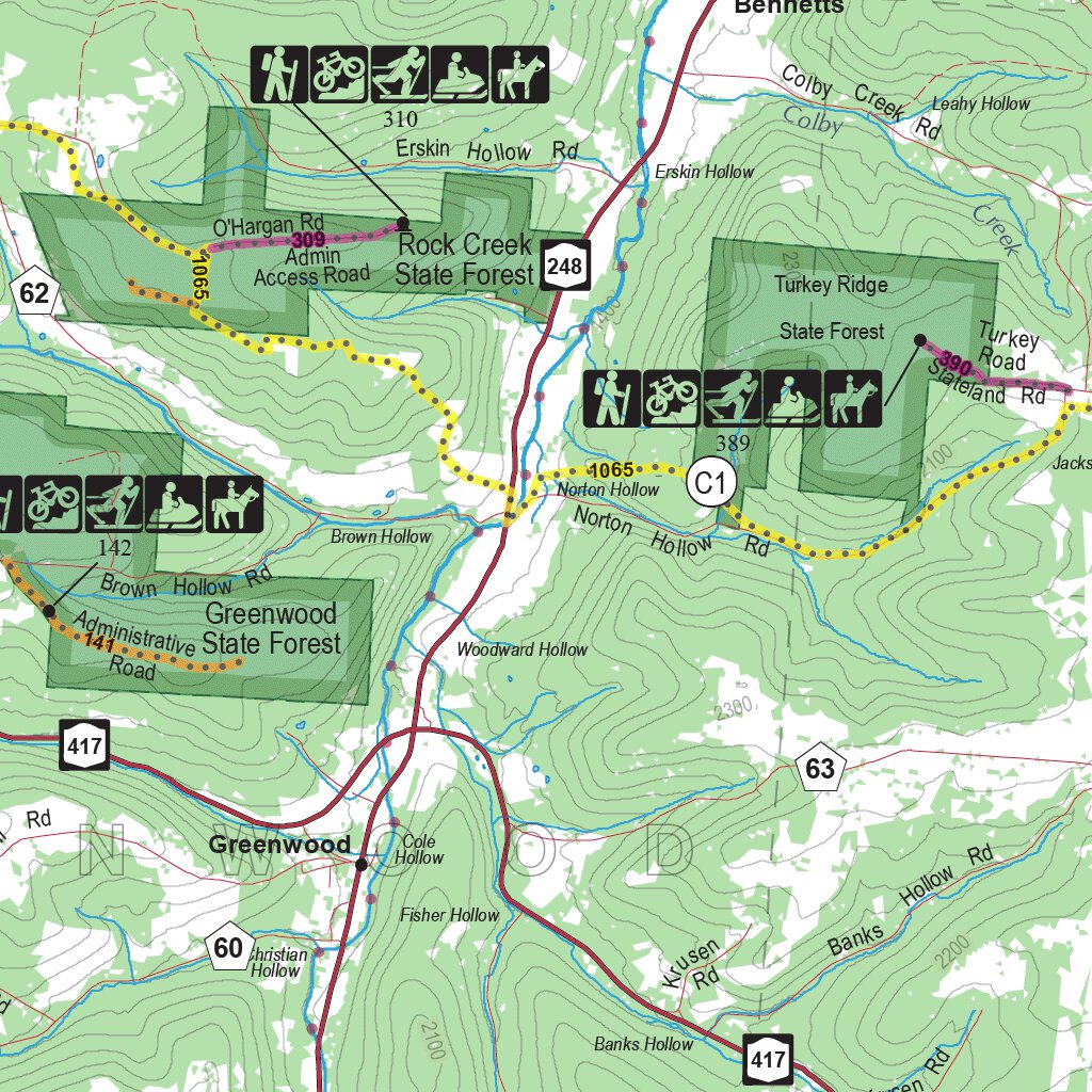 Western NY All-Outdoors Atlas & Field Guide pg. 080-081 Map by ...