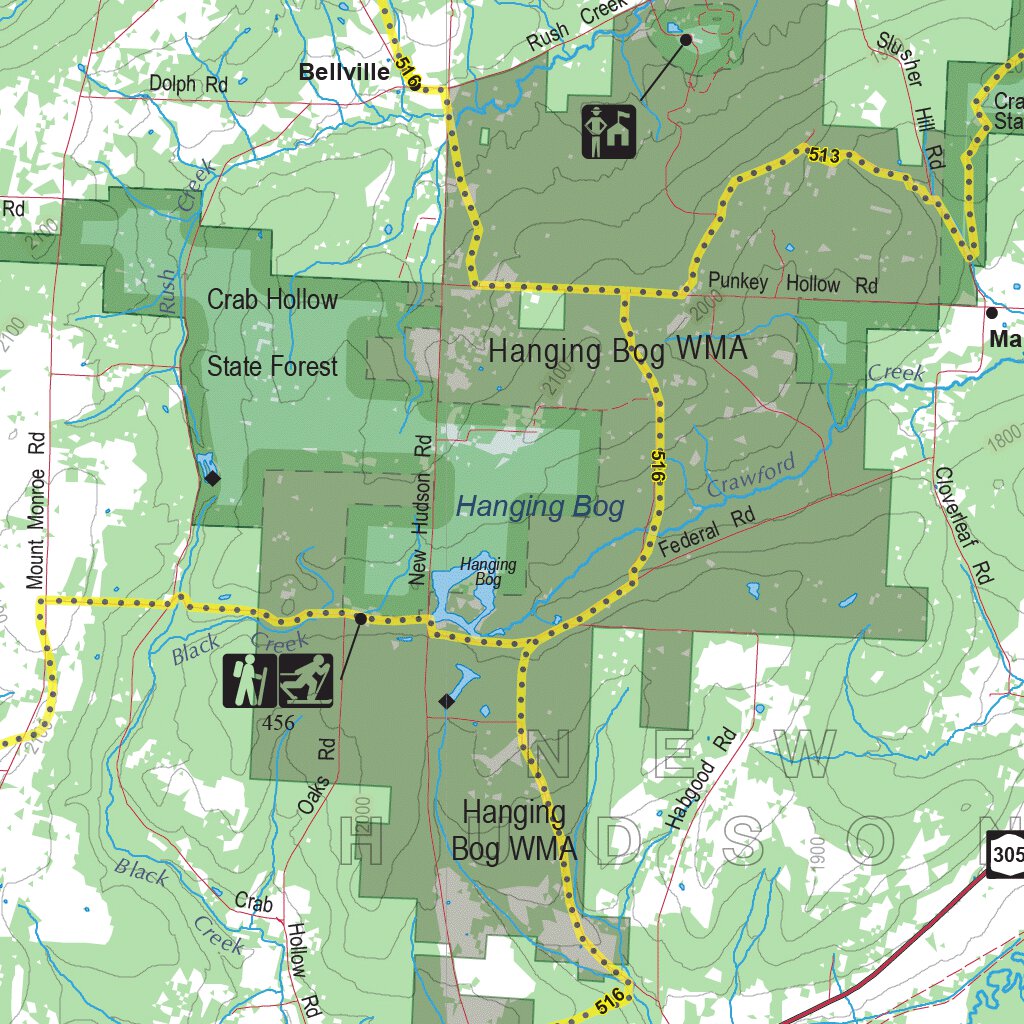 Western NY All-Outdoors Atlas & Field Guide pg. 096-097 Map by ...