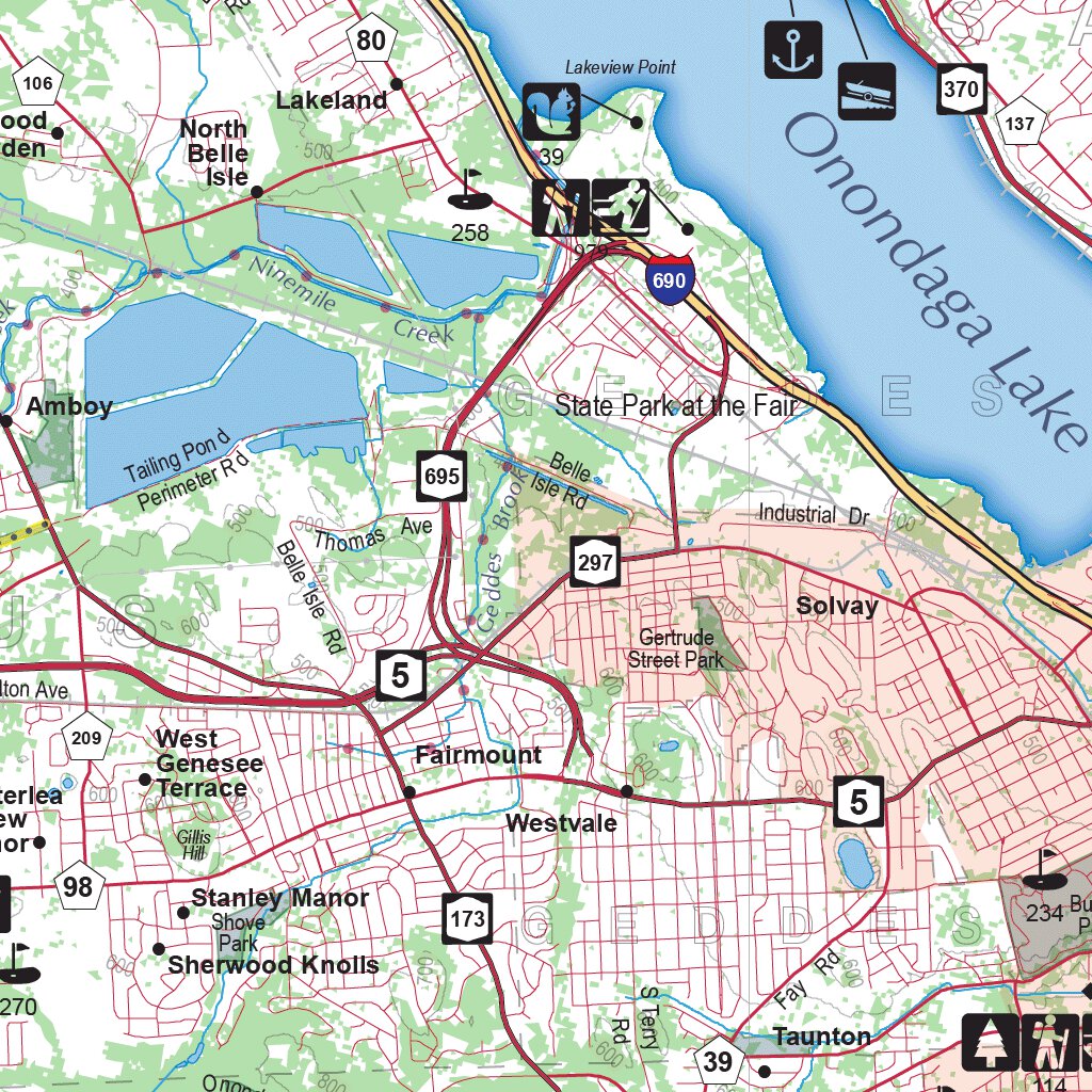Western NY All-Outdoors Atlas & Field Guide pg. 134-135 Map by ...