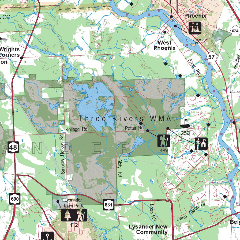 Western NY All-Outdoors Atlas & Field Guide pg. 148-149 Map by ...