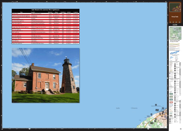 Western NY All-Outdoors Atlas & Field Guide pg. 152-153 Map by ...