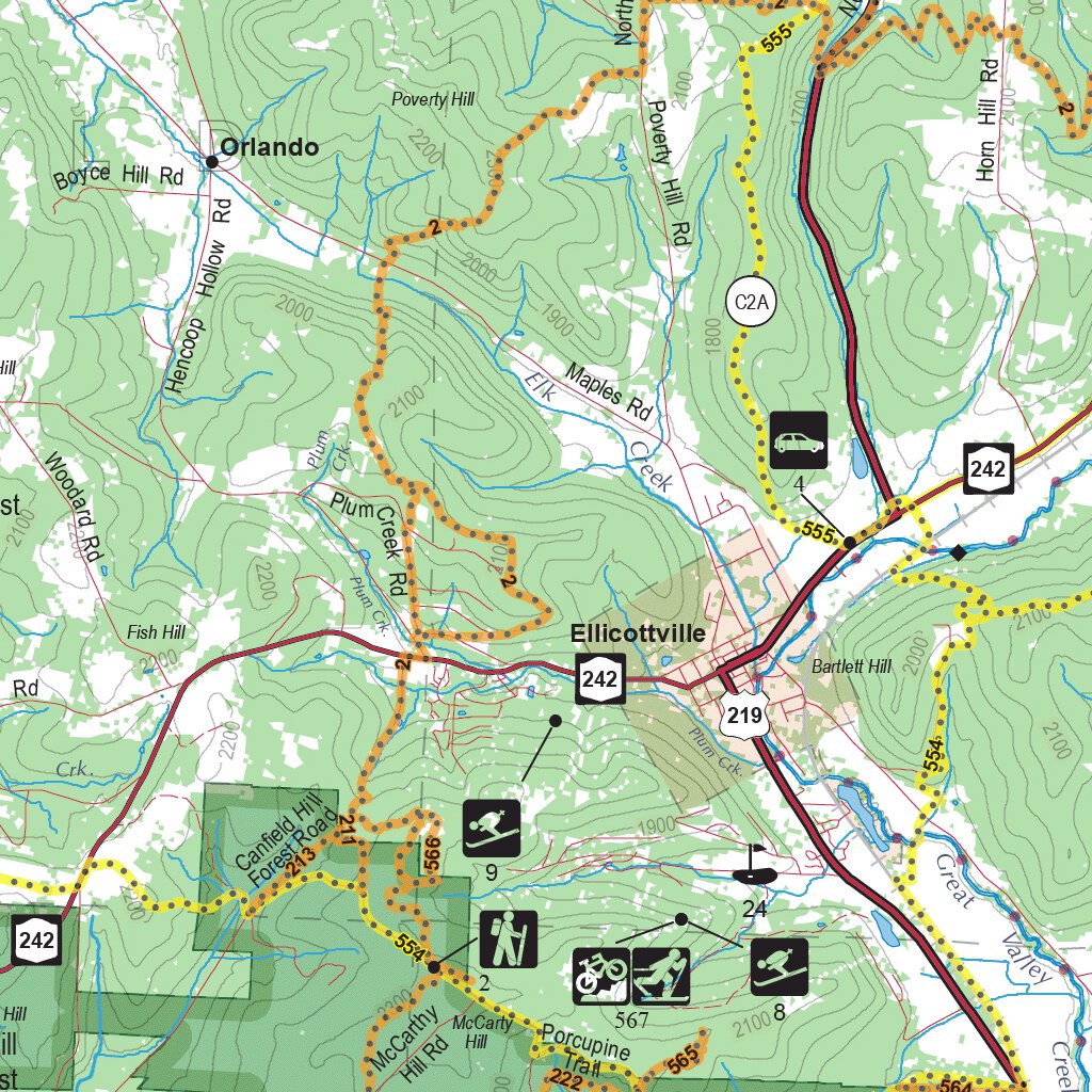 Western NY All-Outdoors Atlas & Field Guide pg. 094-095 Map by ...