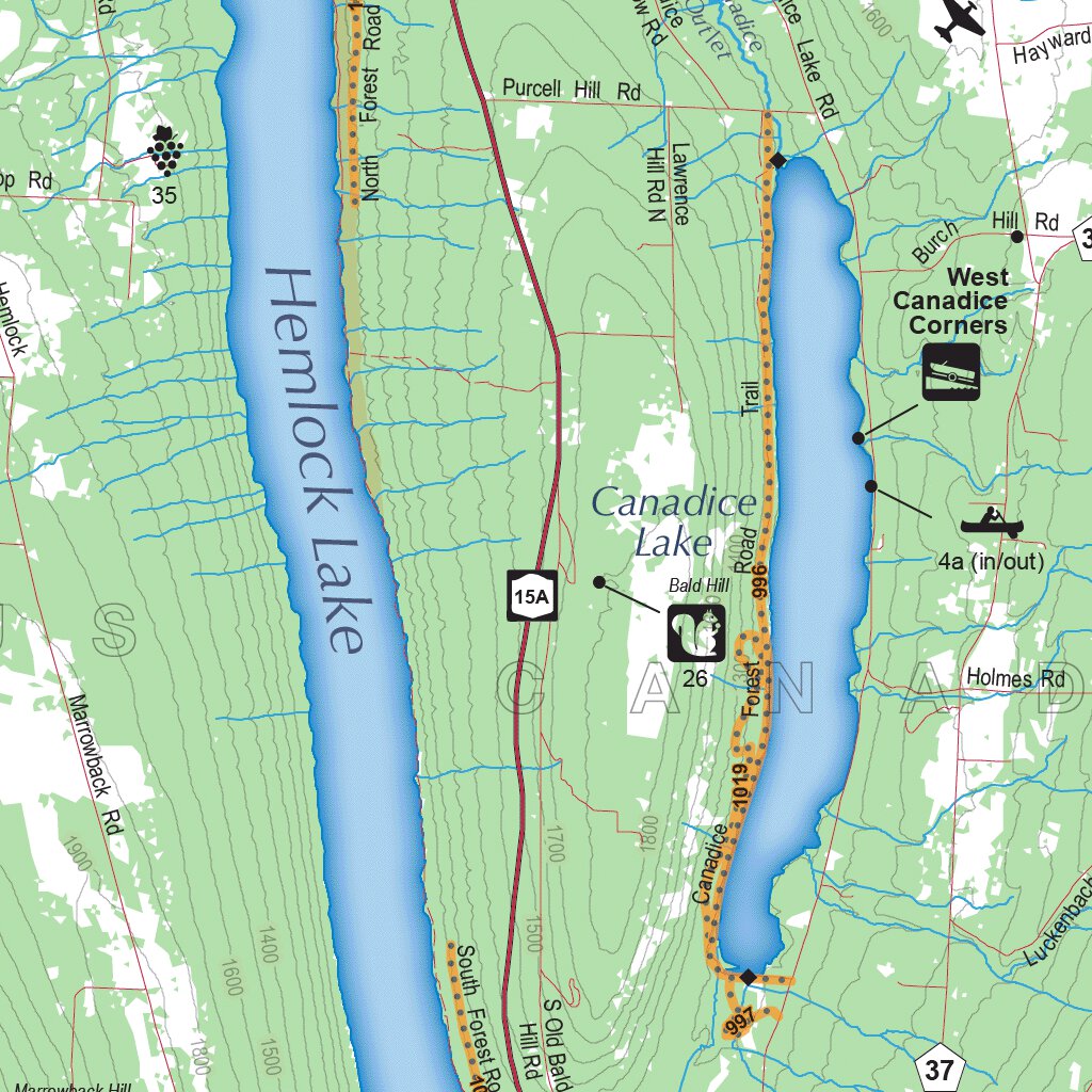 Western NY All-Outdoors Atlas & Field Guide pg. 114-115 Map by ...