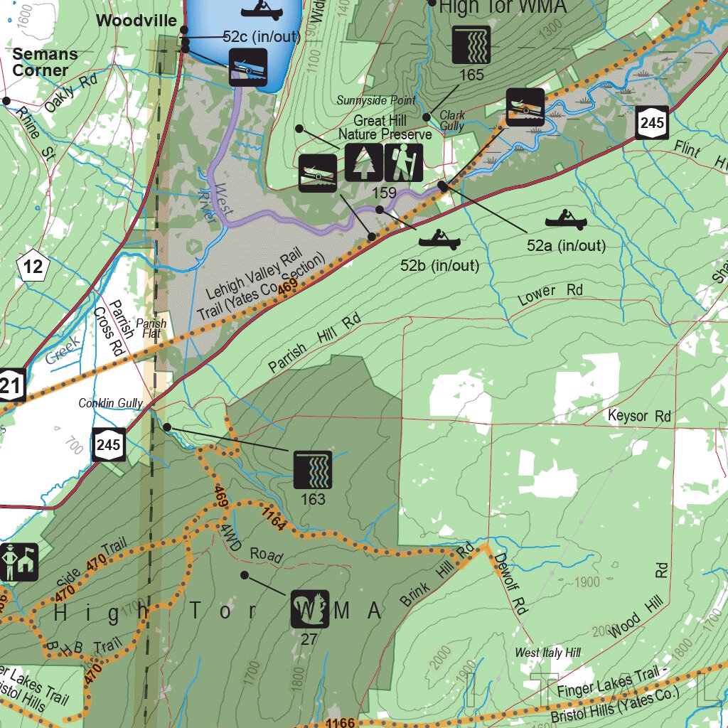 Western NY All-Outdoors Atlas & Field Guide pg. 116-117 Map by ...