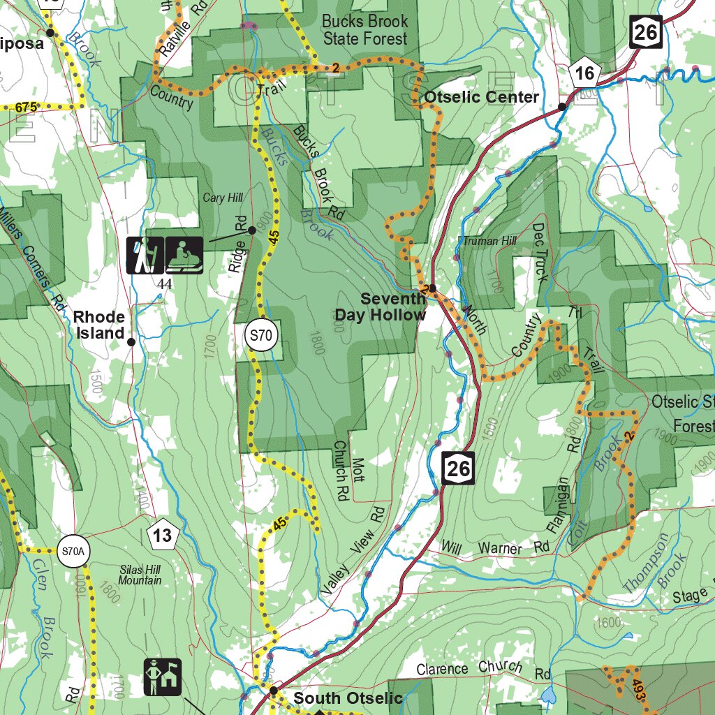 Western NY All-Outdoors Atlas & Field Guide pg. 122-123 Map by ...