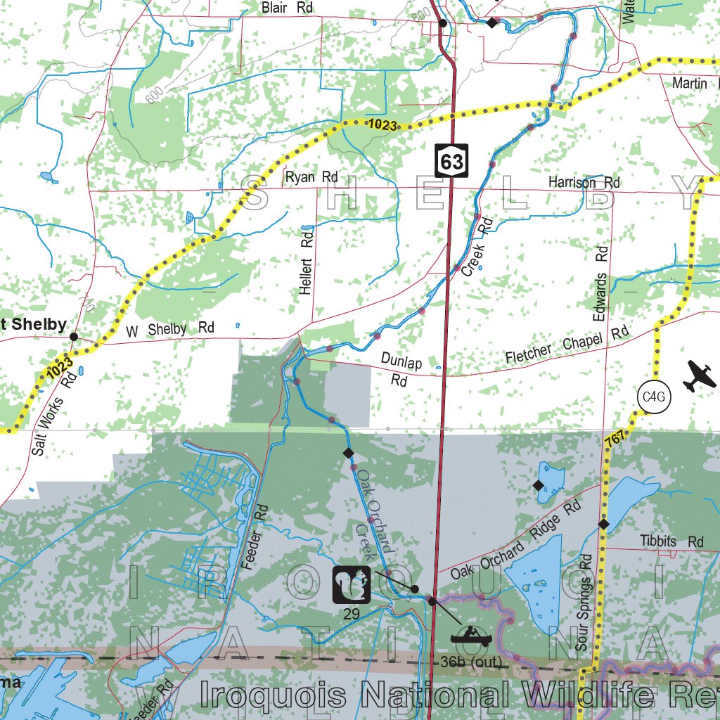 Western NY All-Outdoors Atlas & Field Guide pg. 140-141 Map by ...